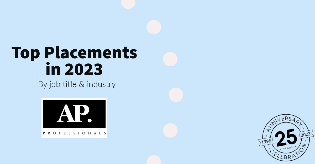 Top Job Titles & Placements in 2023 - AP Professionals